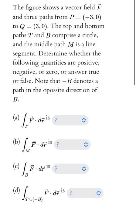 [Solved]: The figure shows a vector field ( vec{F} ) and