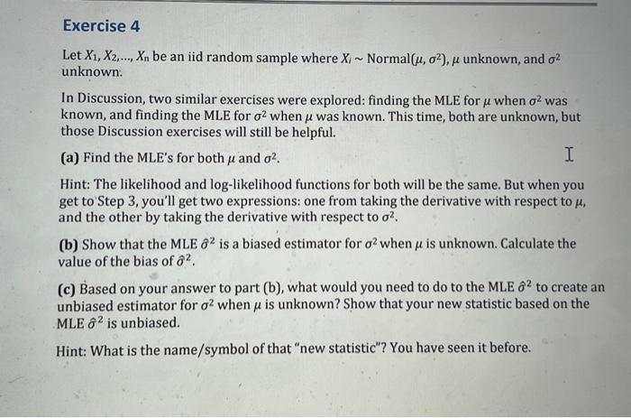Solved Let X1,X2,…,Xn be an iid random sample where | Chegg.com