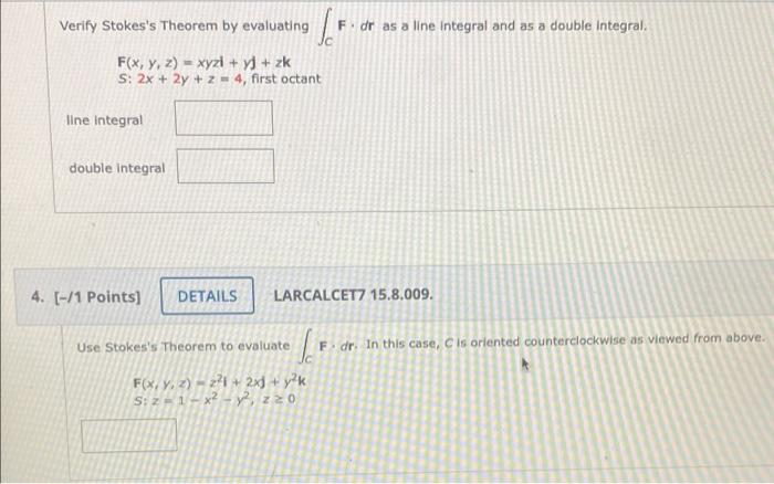 Solved Verify Stokes's Theorem by evaluating / F. dr as a | Chegg.com