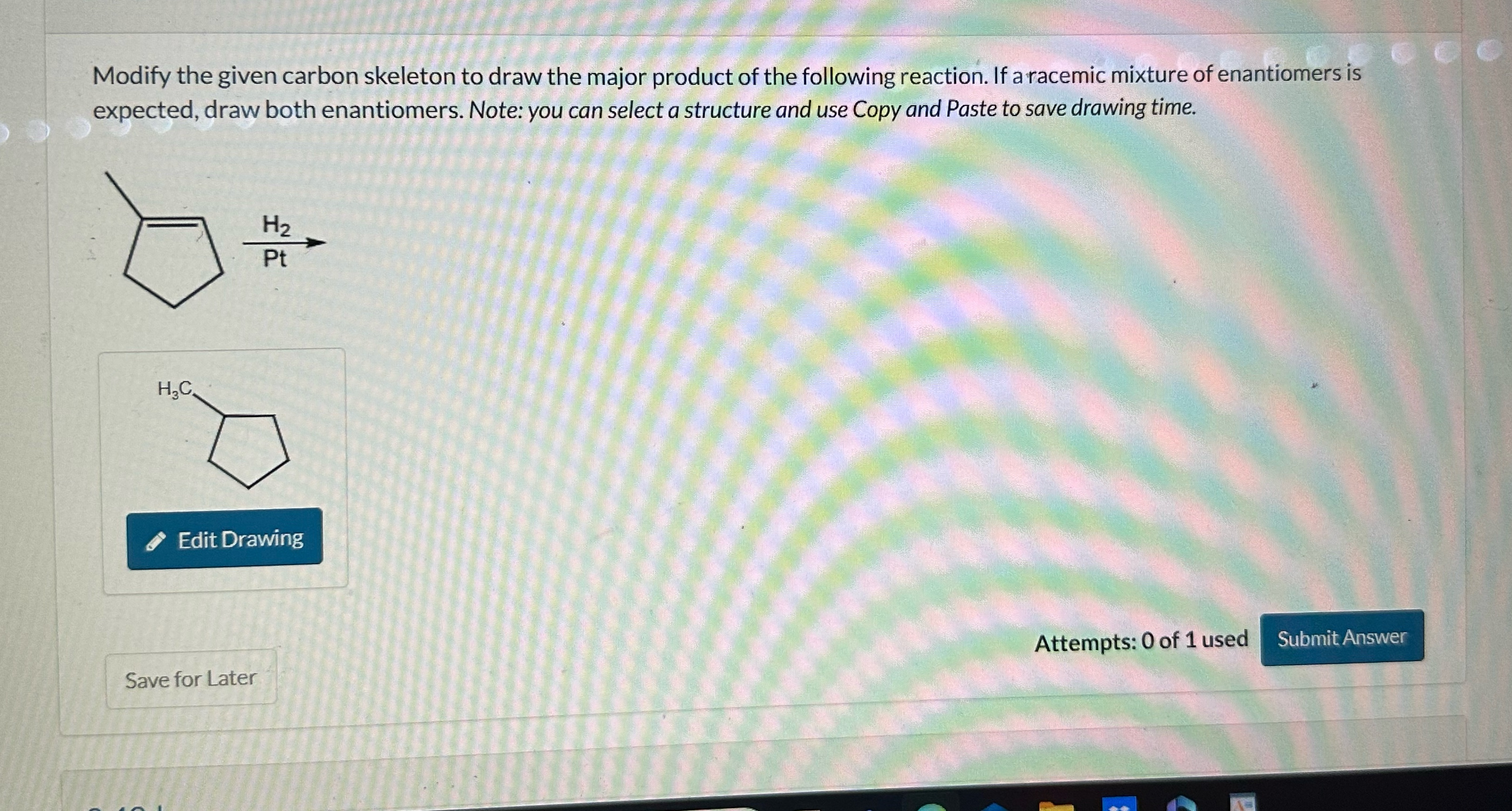 Solved Modify the given carbon skeleton to draw the major | Chegg.com
