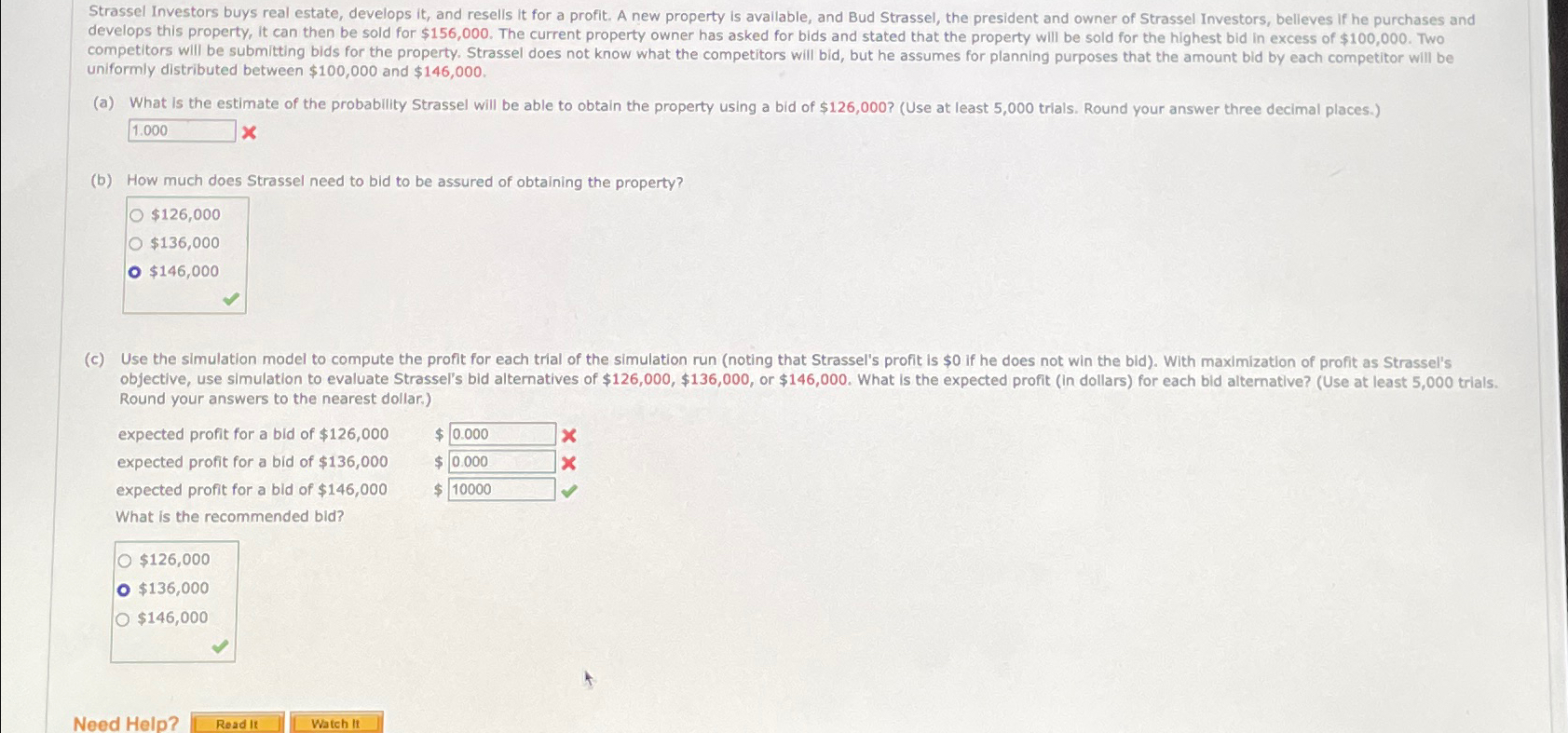 Solved uniformly distributed between $100,000 ﻿and | Chegg.com