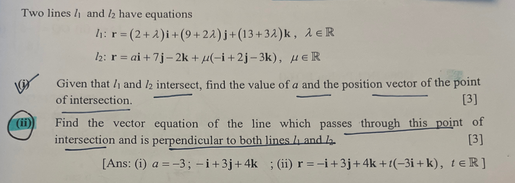 Solved Two lines l1 ﻿and l2 ﻿have | Chegg.com