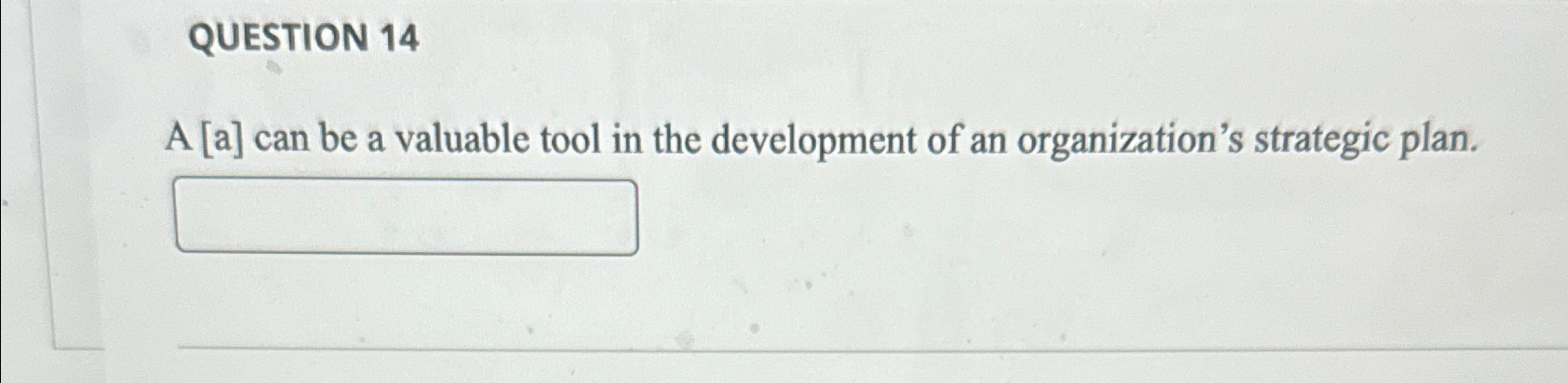 Solved QUESTION 14A [a] ﻿can be a valuable tool in the | Chegg.com