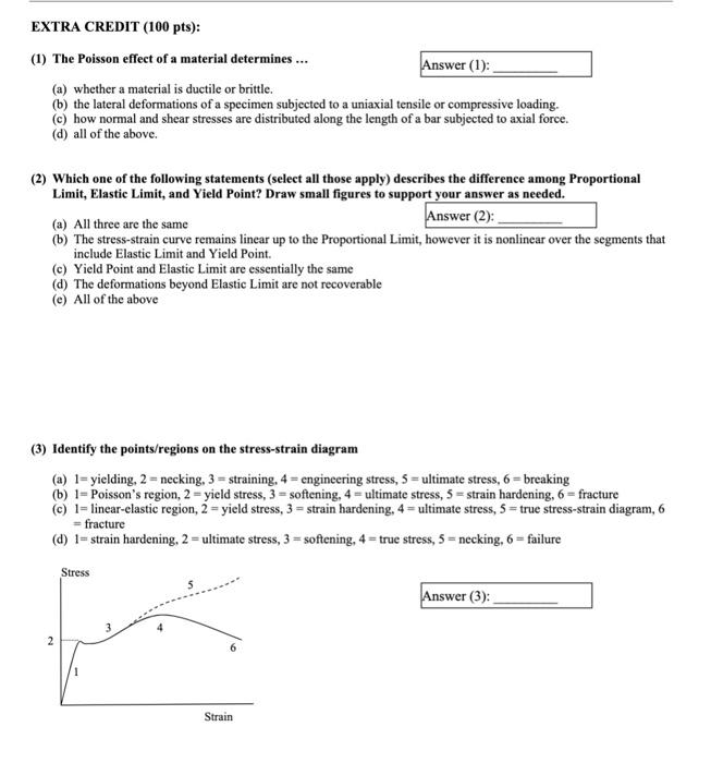 Solved (1) The Poisson effect of a material determines ... | Chegg.com