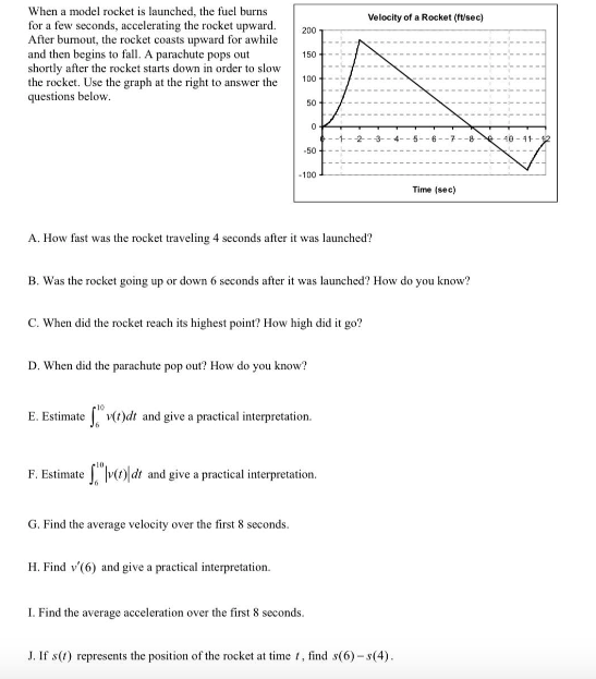 Solved When a model rocket is launched, the fuel burnsfor a | Chegg.com