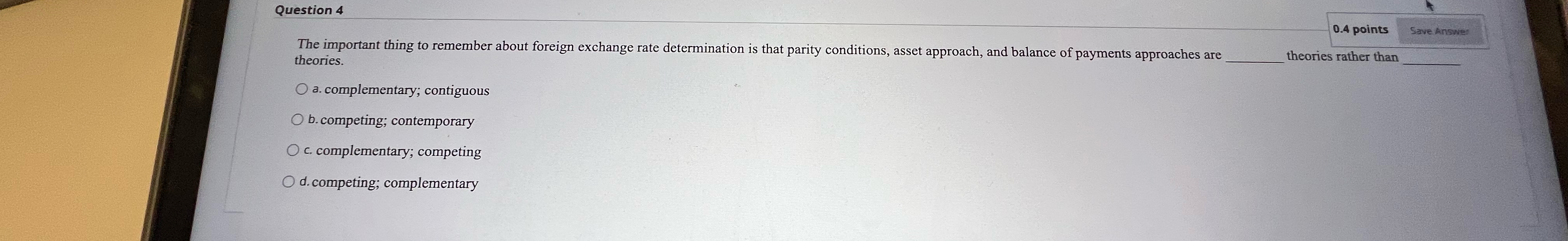 Solved Question 40.4 ﻿pointsSave Answe:The important thing | Chegg.com