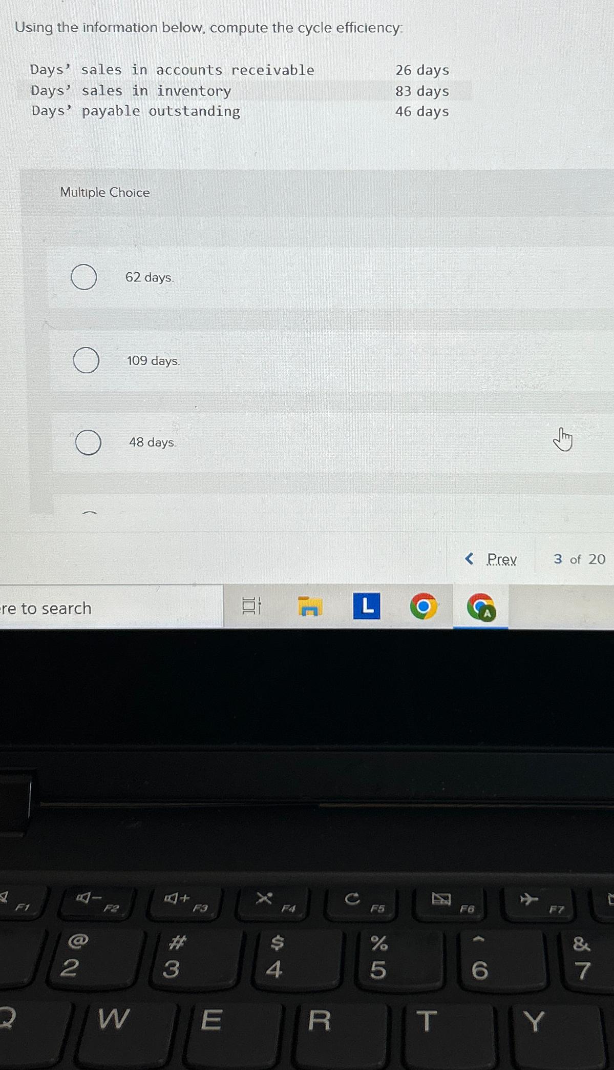 Solved Using the information below, compute the cycle | Chegg.com