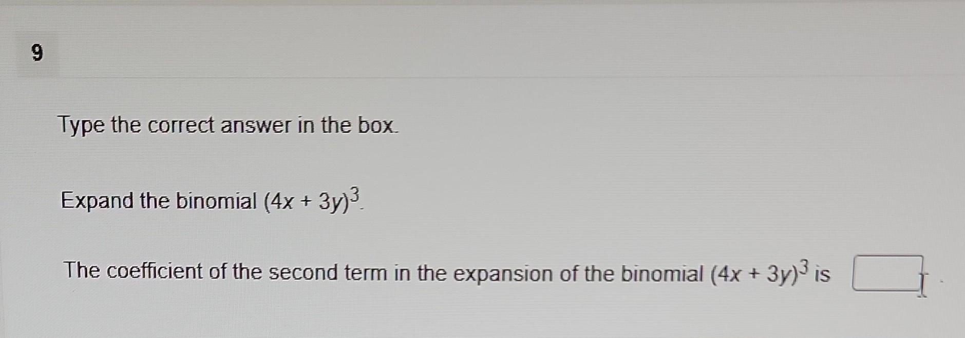 Solved Type the correct answer in the box. Expand the | Chegg.com