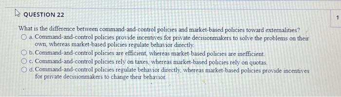 Solved QUESTION 22 What is the difference between | Chegg.com