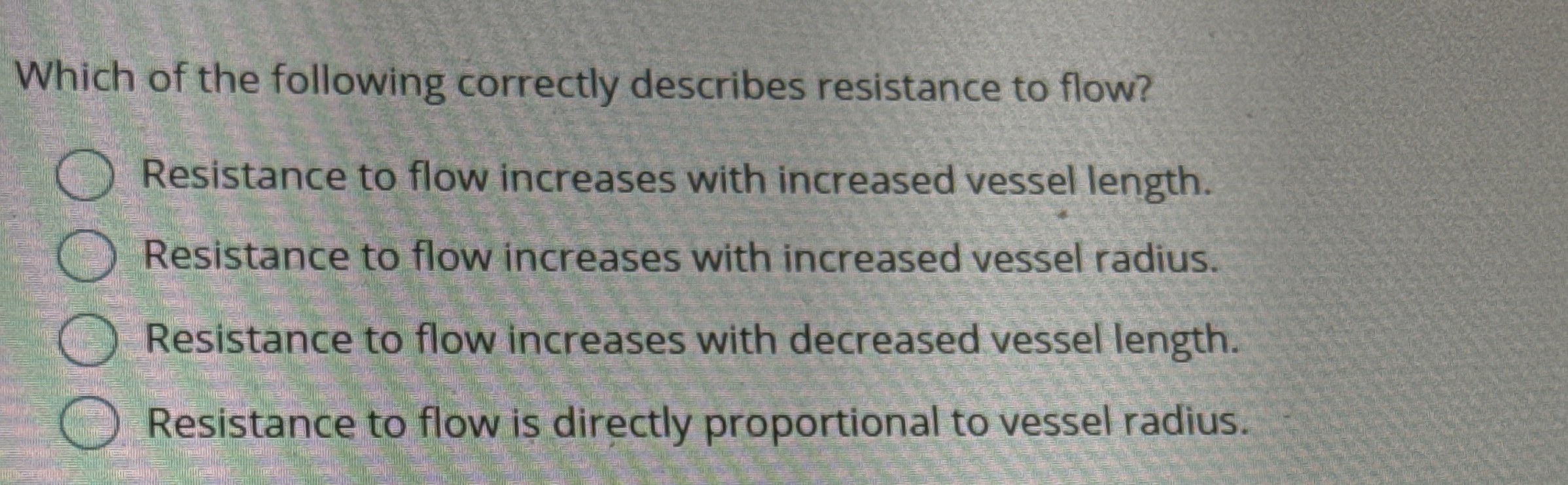 Solved Which of the following correctly describes resistance | Chegg.com