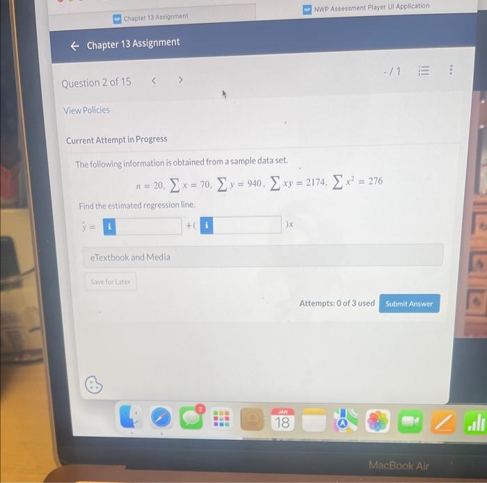 Solved The following information is obtained from a sample | Chegg.com