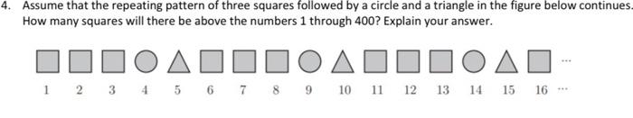 Solved Assume that the repeating pattern of three squares | Chegg.com