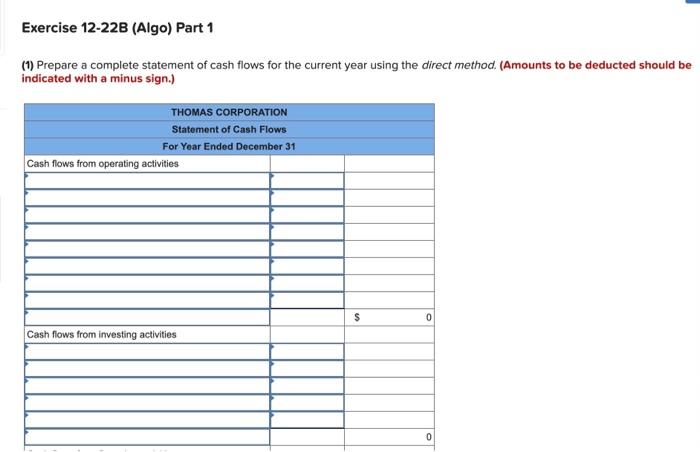 Solved Required information Exercise 12-22B (Algo) Direct: | Chegg.com