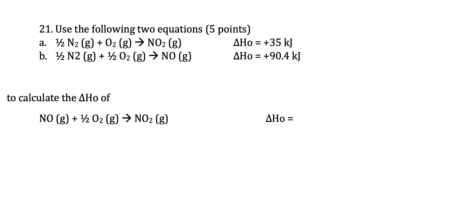 Solved Use the following two equations (5 | Chegg.com