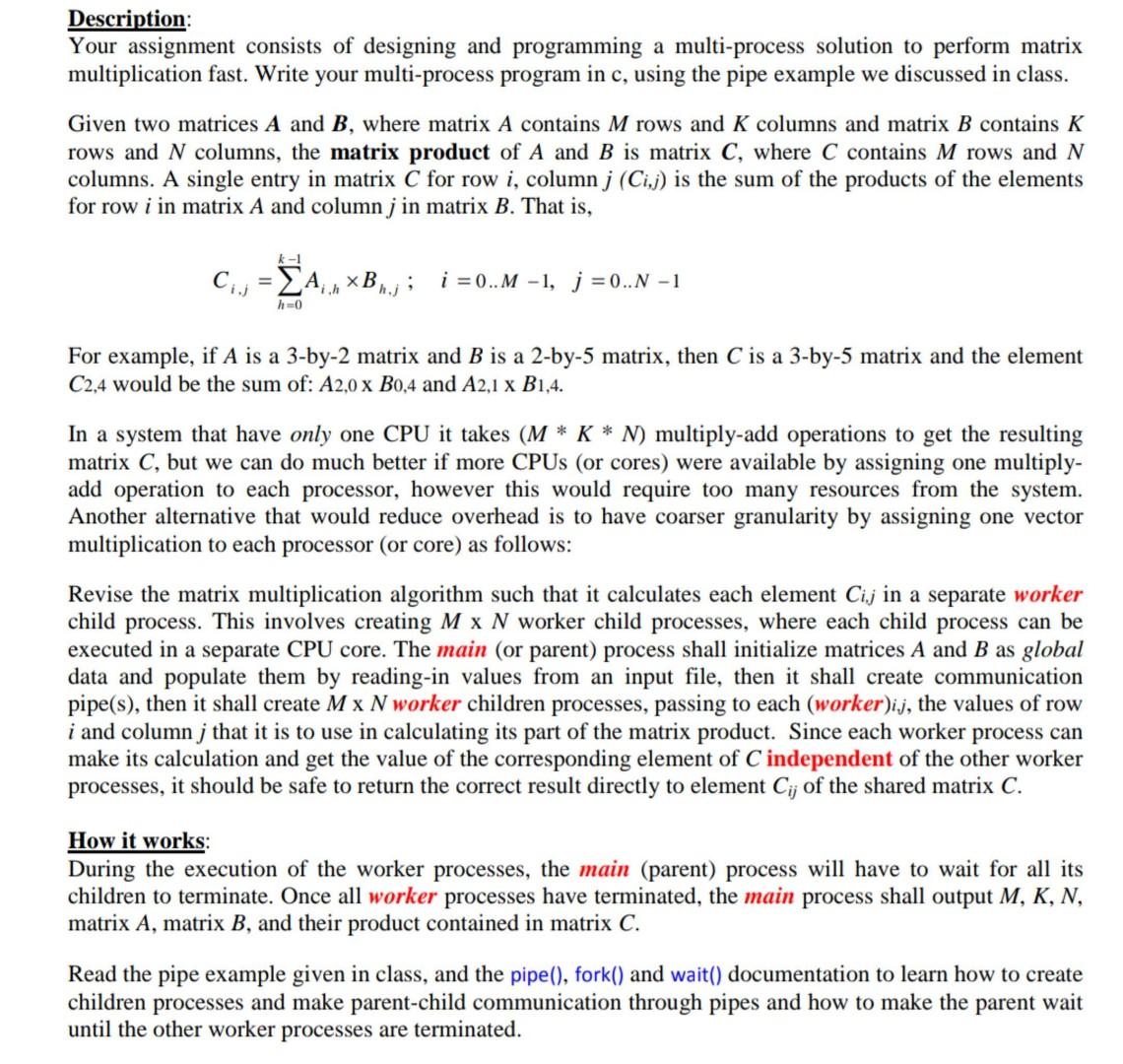 Solved Description: Your assignment consists of designing | Chegg.com