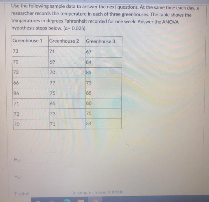 Solved Use the following sample data to answer the next | Chegg.com