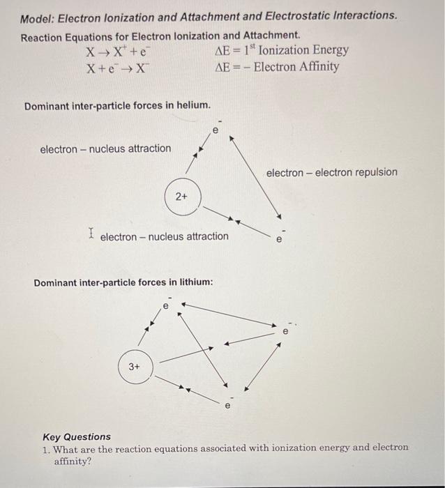 Solved Model: Electron lonization and Attachment and | Chegg.com