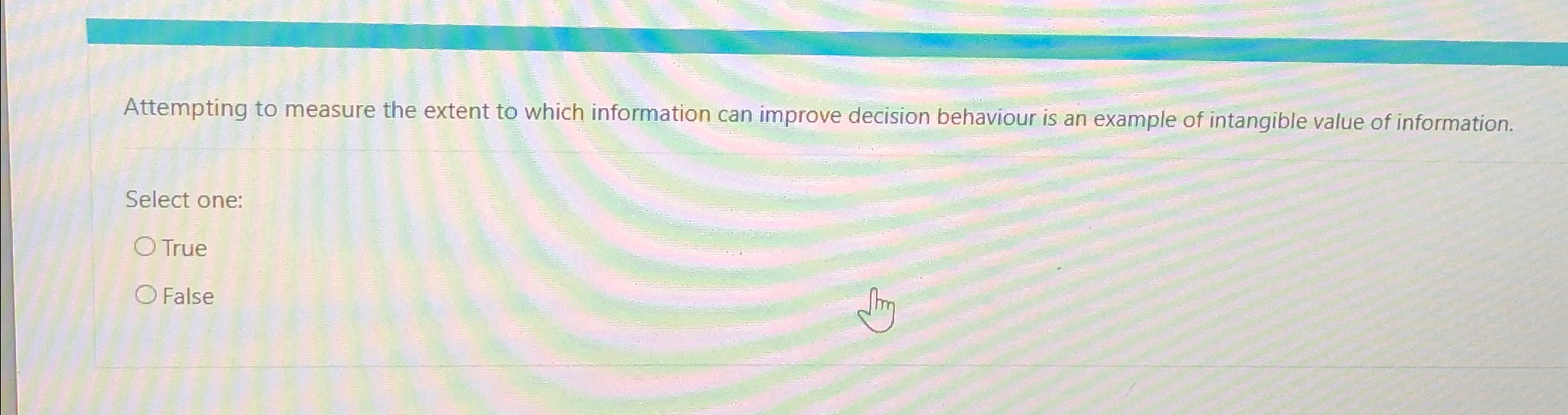 Solved Attempting to measure the extent to which information | Chegg.com
