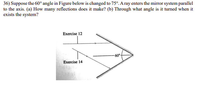 Solved Suppose the 60° ﻿angle in Figure below is changed to | Chegg.com