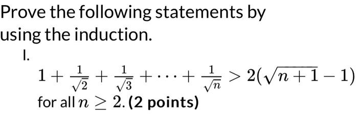 Solved Prove the following statements by using the | Chegg.com
