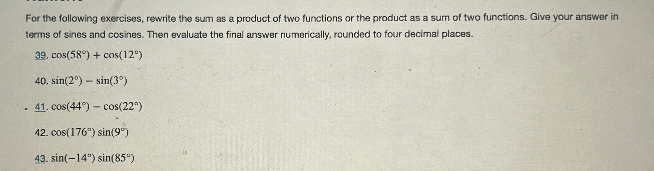 Solved For the following exercises, rewrite the sum as a | Chegg.com