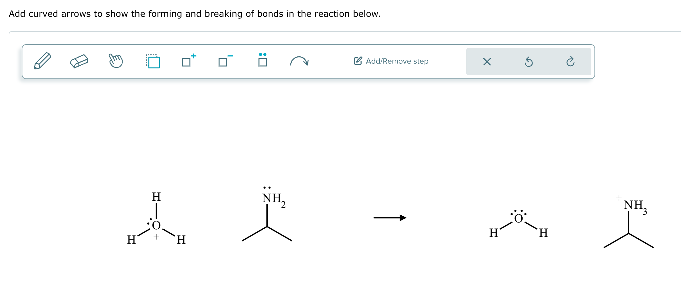Solved Add curved arrows to show the forming and breaking of | Chegg.com