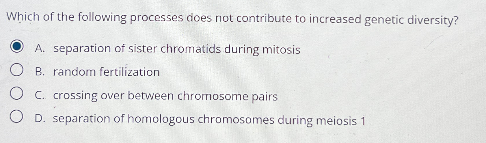 Solved Which of the following processes does not contribute | Chegg.com