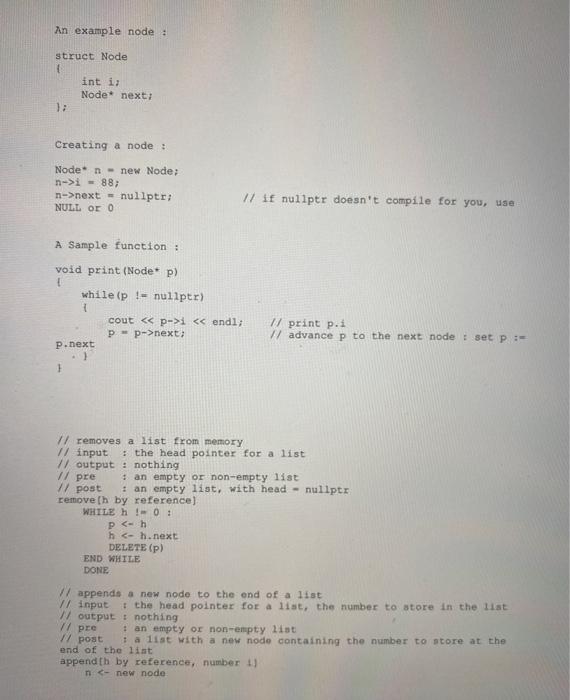 Solved - Perform basic linked list operations. Requirements: | Chegg.com