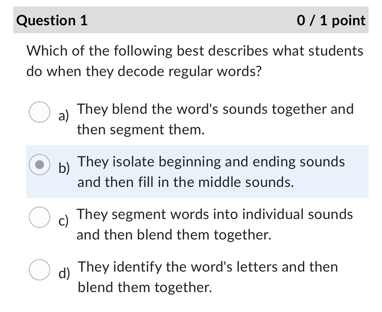Question 10 / 1 ﻿pointWhich of the following best | Chegg.com