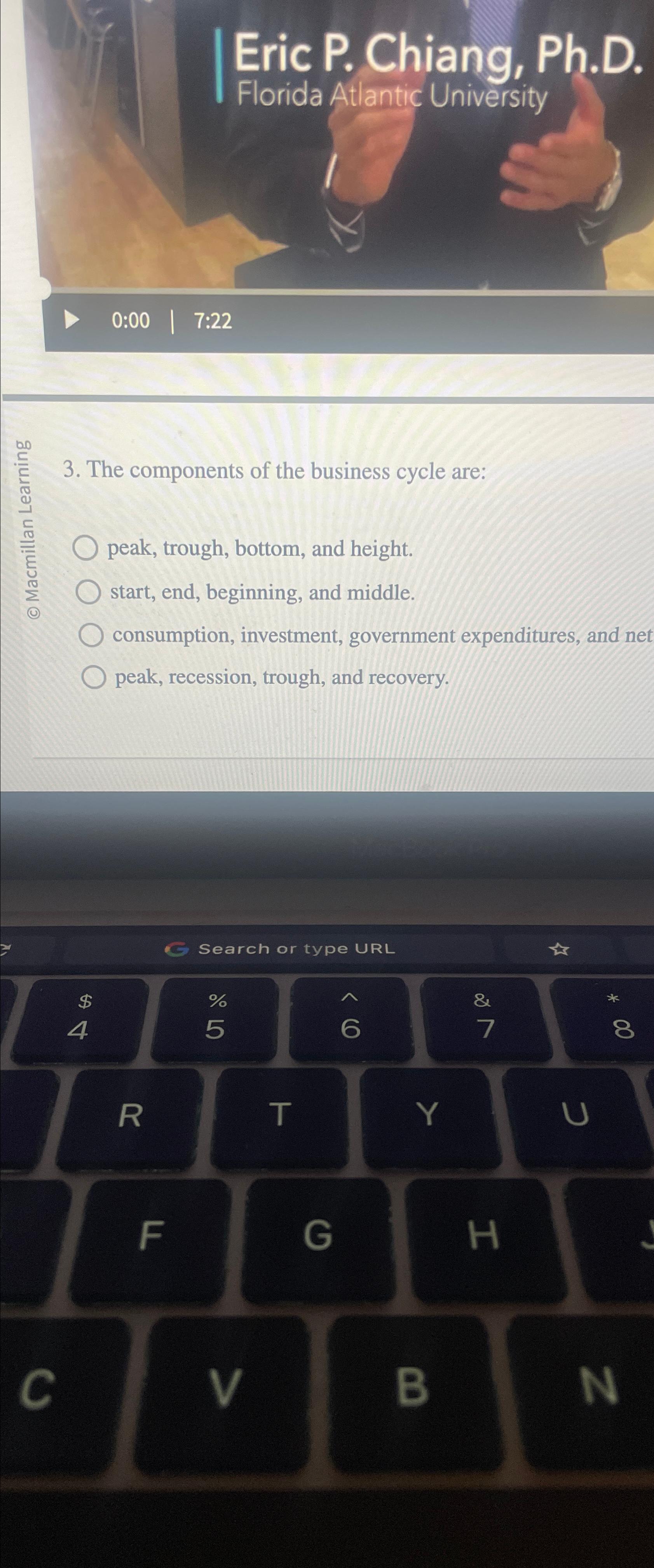 Solved |Eric P. ﻿Chiang, Ph.D. ﻿Florida Atlantic | Chegg.com