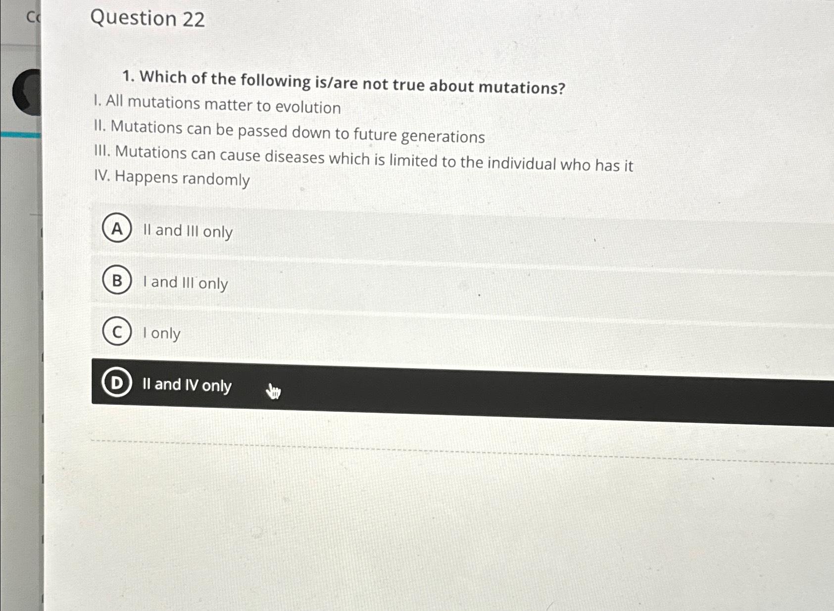 Solved Question 22Which of the following is/are not true | Chegg.com