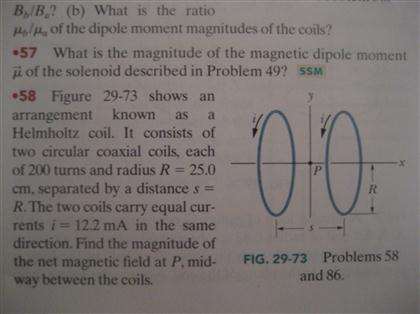 Solved Bb/Ba? What is the ratio mu a/ mu b of the dipole | Chegg.com