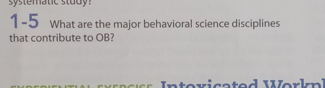 Solved 1-6 Why are there few absolutes in OB? 1-7 What are | Chegg.com