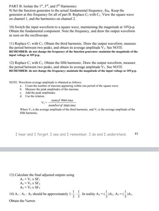 Solved EXPERIMENT#10 ANALYZING HARMONICS IN FOURIER SERIES | Chegg.com