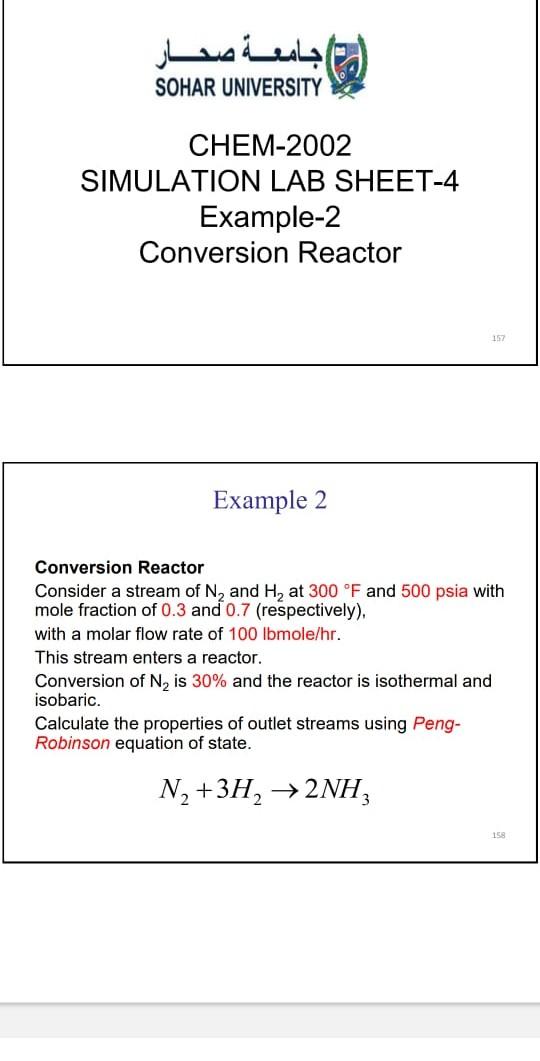 Solved In hysys we can define different reactions and | Chegg.com