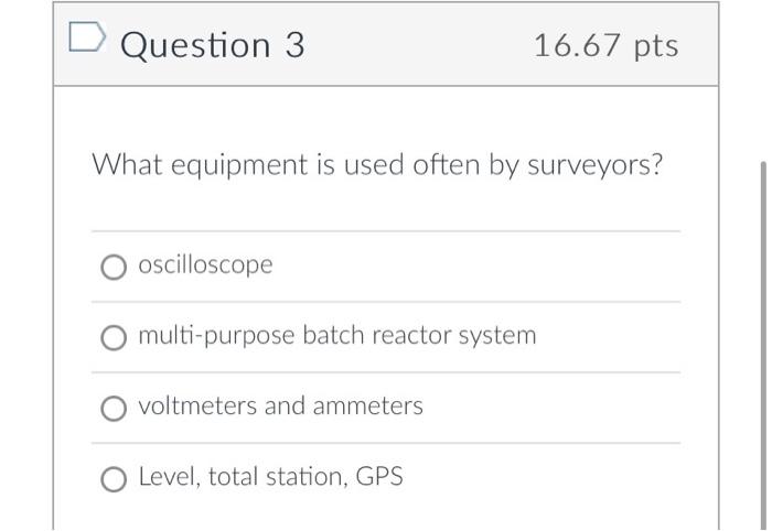 Solved Question 1 16.67pts What is Geomatics? engineering | Chegg.com
