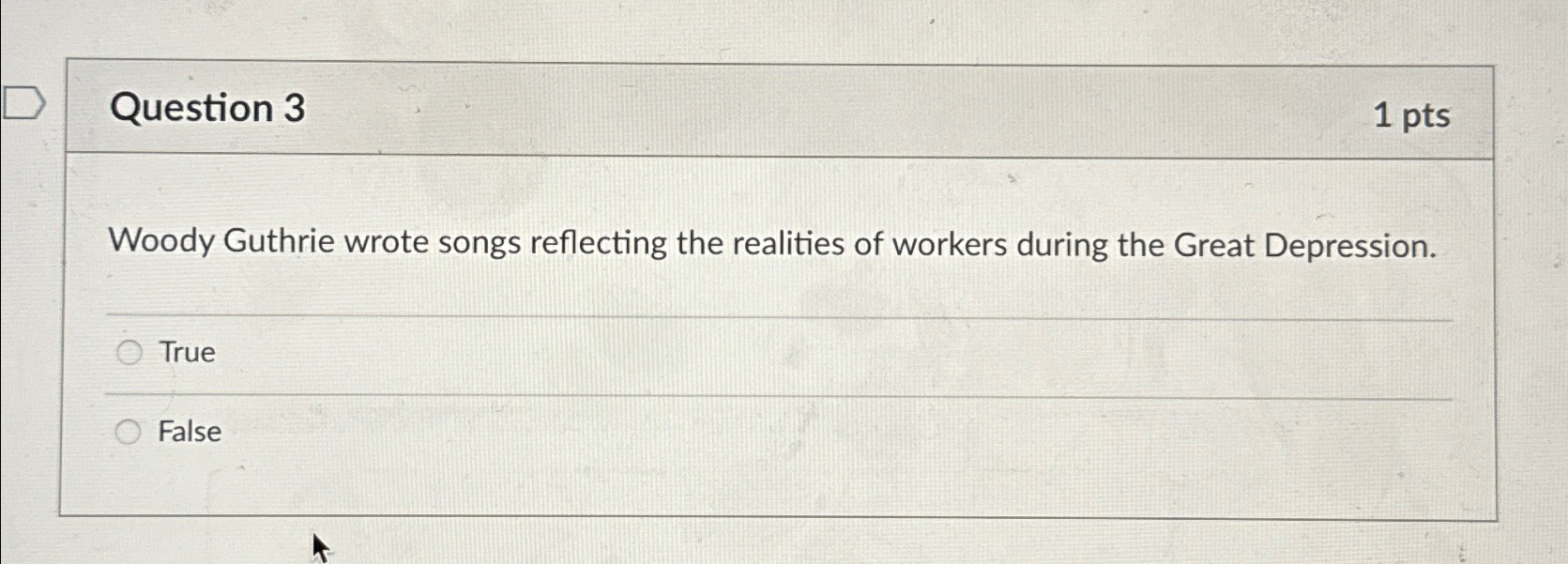 Solved Question 31ptsWoody Guthrie wrote songs reflecting | Chegg.com