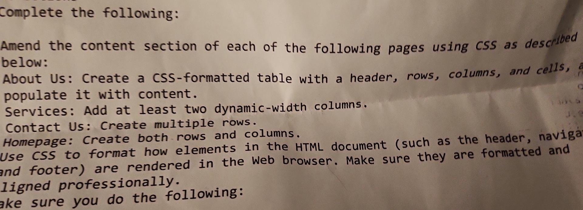 Solved Complete the following: Amend the content section of | Chegg.com