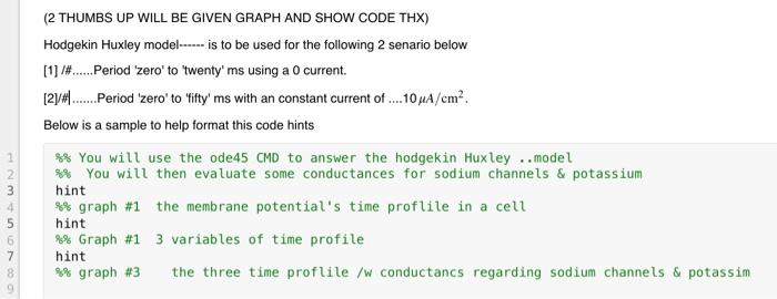 Solved 2 likes post matlab code if i dont see it running in | Chegg.com