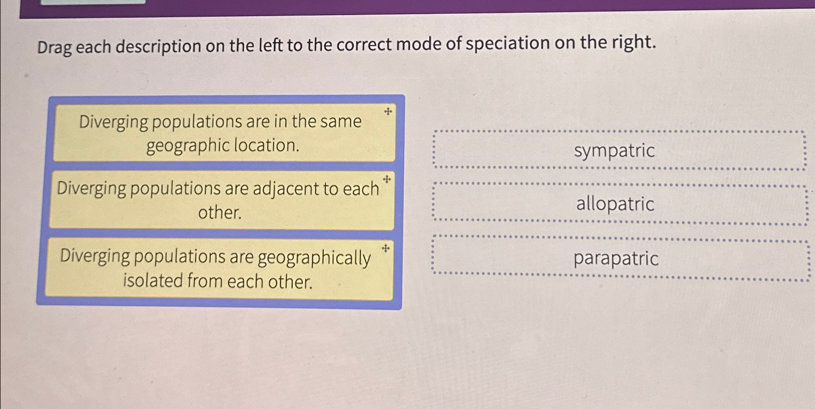 Solved Drag each description on the left to the correct mode | Chegg.com
