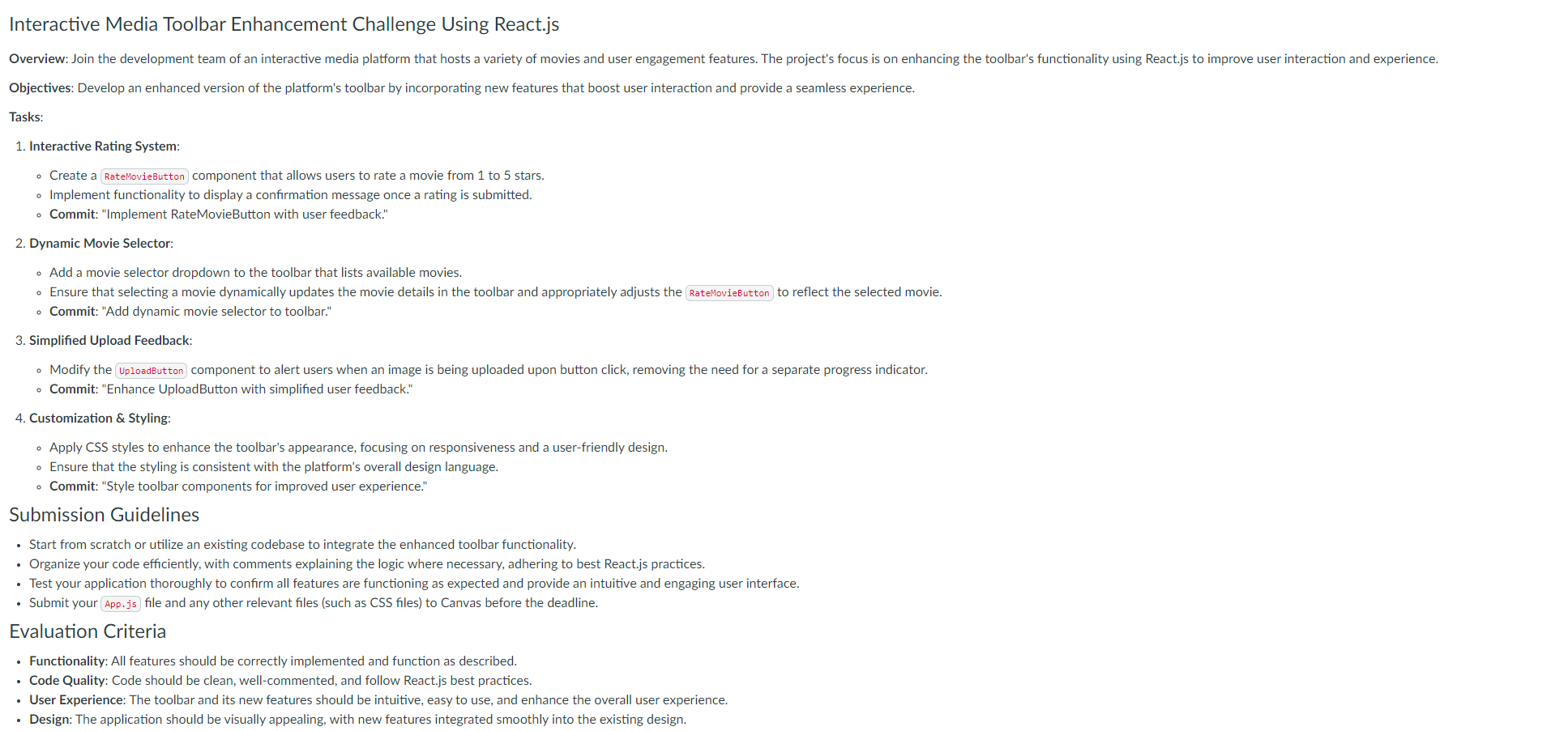Solved Interactive Media Toolbar Enhancement Challenge Using | Chegg.com