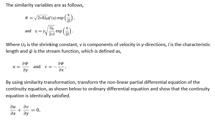 Solved The similarity variables are as follows, | Chegg.com