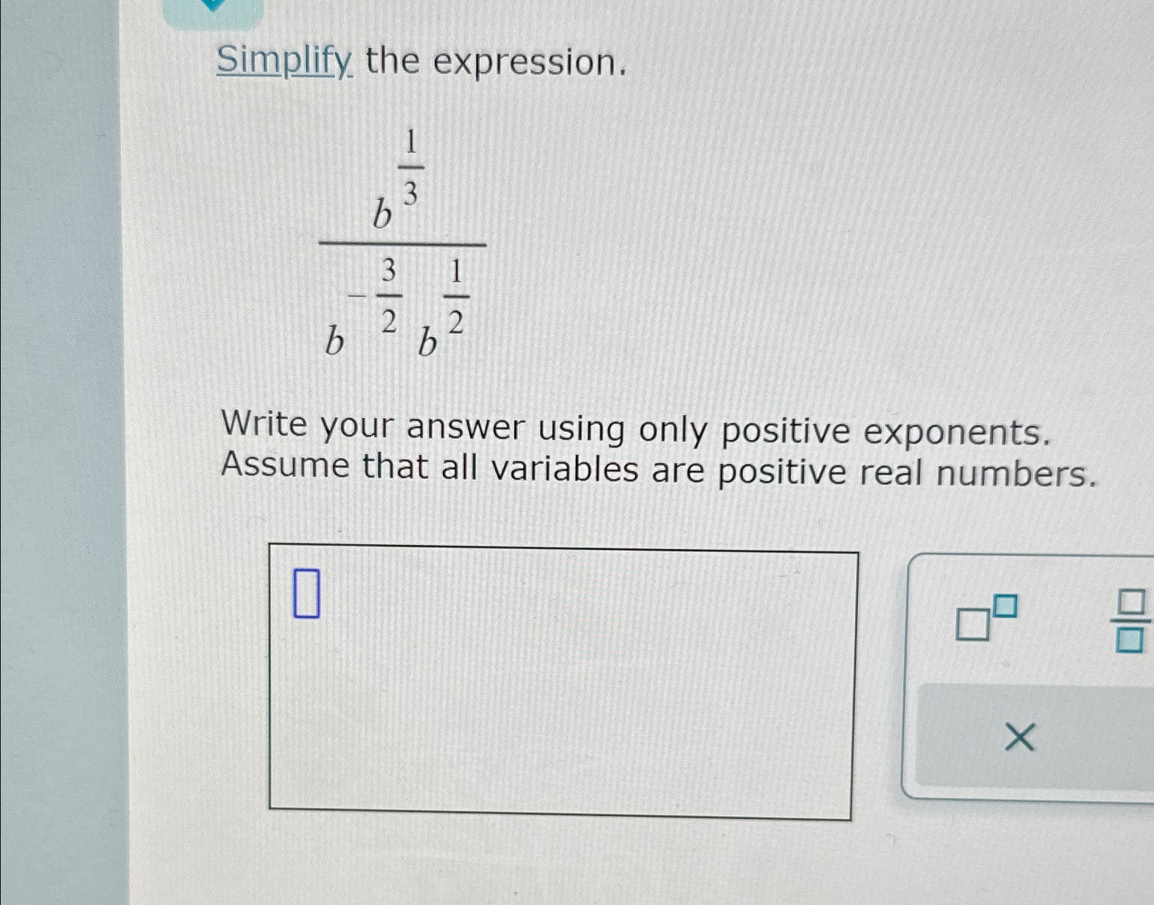 Solved Simplify the expression.Write your answer using only | Chegg.com