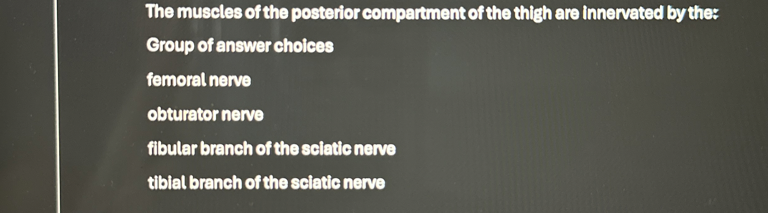 High Quality SOLUTION The muscles of the posterior compartment of the ...