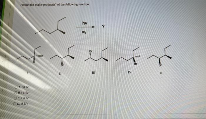 Solved Predict the major product(s) of the following | Chegg.com