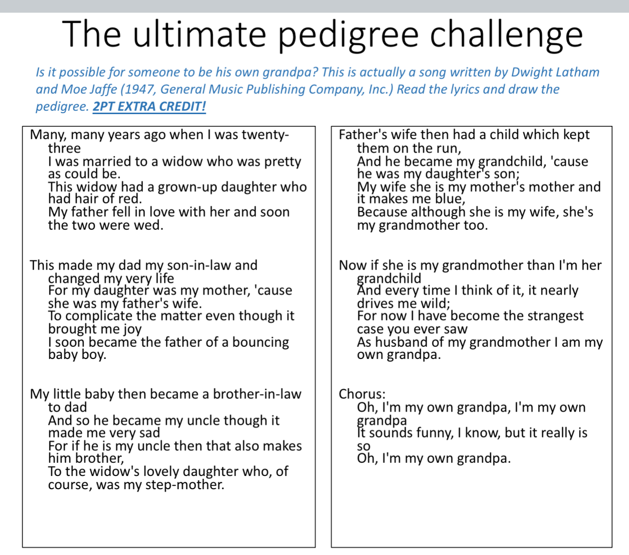 Solved Help pleaseThe ultimate pedigree challengeIs it | Chegg.com