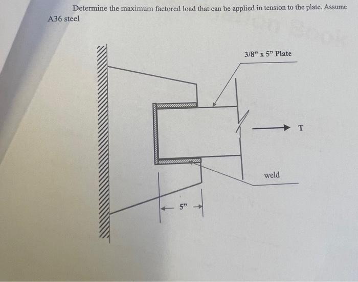 Solved Determine the maximum factored load that can be | Chegg.com