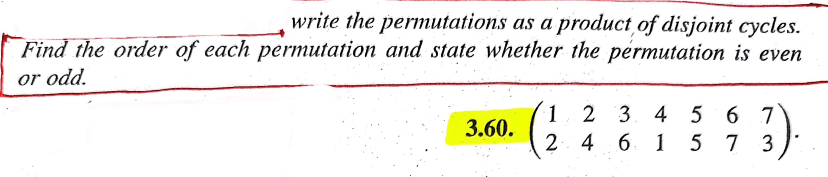 write the permutations as a product of disjoint | Chegg.com