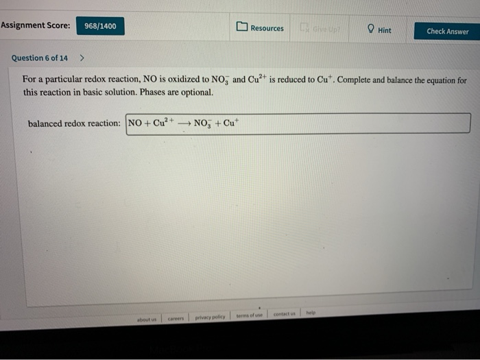 Solved Assignment Score: 968/1400 Resources Hint Check | Chegg.com