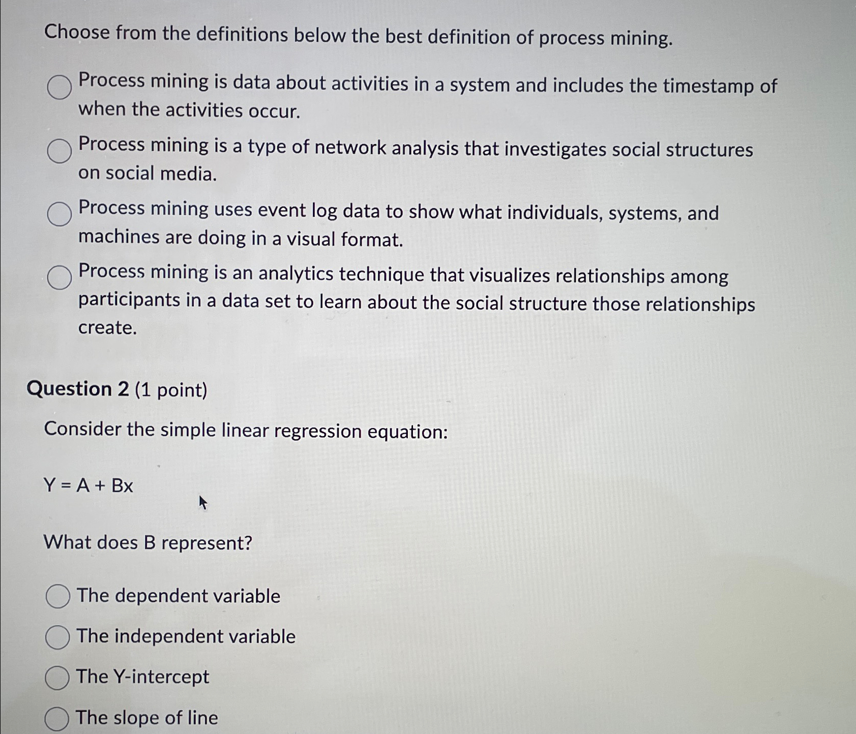 Solved Choose from the definitions below the best definition | Chegg.com
